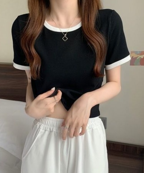 SETUP7 tシャツ 「SETUP7」ベーシックリンガーTシャツ KNF012 レディース : ZOZOTOWN Yahoo!店 - 通販 - Yahoo!ショッピング