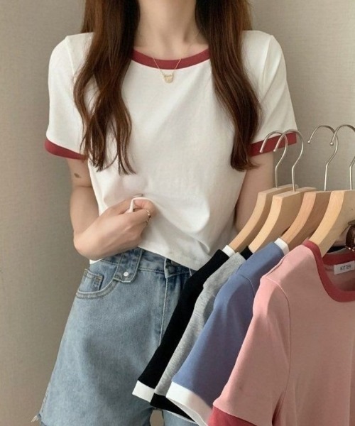 SETUP7 tシャツ 「SETUP7」ベーシックリンガーTシャツ KNF012 レディース : ZOZOTOWN Yahoo!店 - 通販 - Yahoo!ショッピング