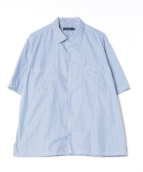 RAGEBLUE 「RAGEBLUE」 ストライプ柄半袖シャツ L ブルー メンズ : ZOZOTOWN Yahoo!店 - 通販 - Yahoo!ショッピング