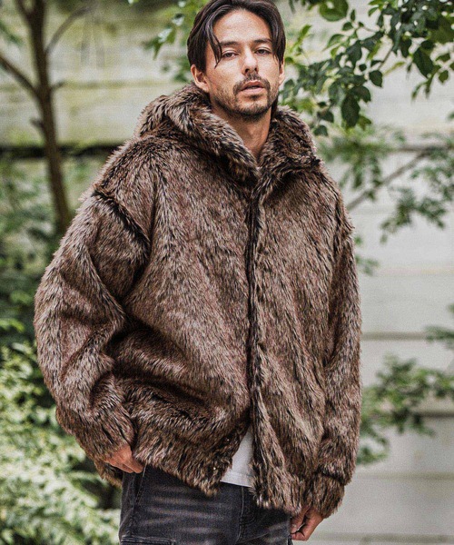 CAMBIO コート ジャケット mj10917-Oversized Fur Jacket ファージャケット メンズ : ZOZOTOWN Yahoo!店 - 通販 - Yahoo!ショッピング
