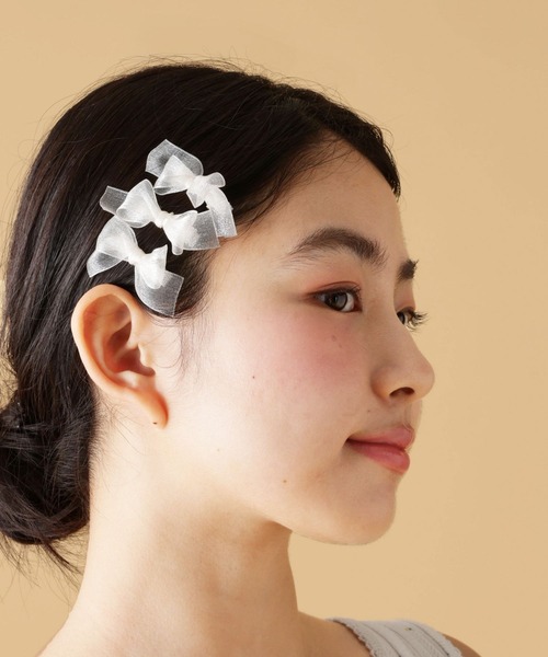 tiny ヘアクリップ 3SETリボンヘアクリップ「tiny tiny(ティニーティニー)」 : ZOZOTOWN Yahoo!店 - 通販 - Yahoo!ショッピング