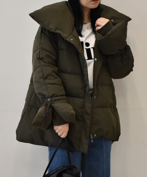 RANAN（ラナン） ダウンジャケット L カーキ レディース : ZOZOTOWN Yahoo!店 - 通販 - Yahoo!ショッピング