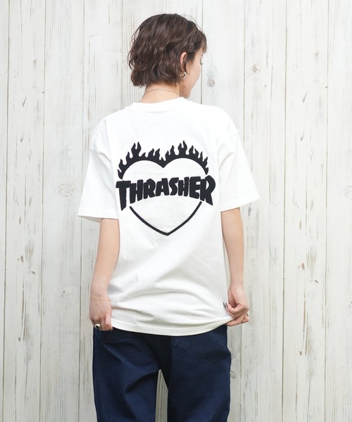 THRASHER（スラッシャー） tシャツ バーニングハートTシャツ 252TH2ST033 レディース : ZOZOTOWN Yahoo!店 - 通販 - Yahoo!ショッピング