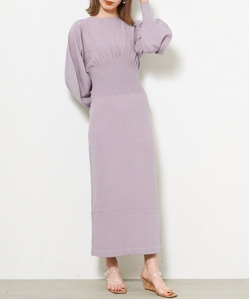 Yahoo!オークション - 「SNIDEL」 ニットワンピース ONE SIZE ブラウン...