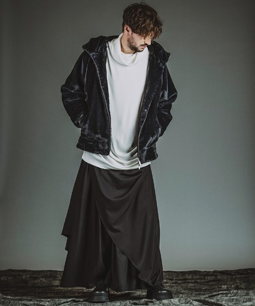 NO ID.（ノーアイディー） tシャツ mlt5526-ボリュームネックギャザー