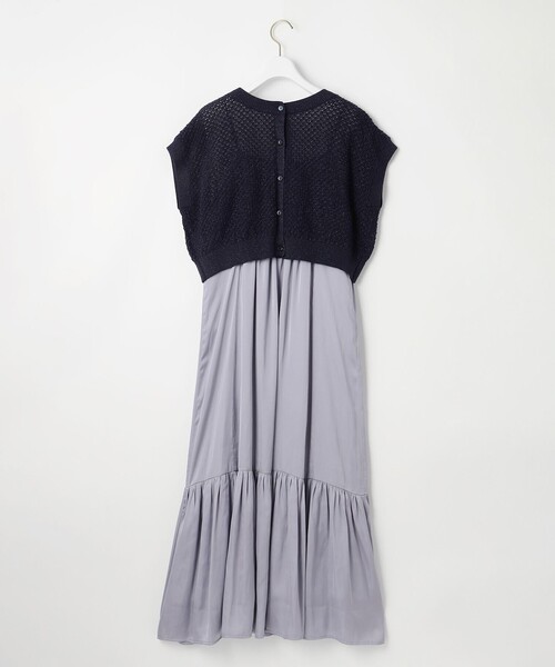 any SiS セットアップ 「貴島明日香さんコラボ・3点セット」メッシュ ニット×キャミ ワンピース レディース : ZOZOTOWN ...