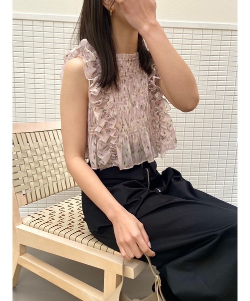 SNIDEL 「SNIDEL」 ノースリーブブラウス FREE ピンク レディース : ZOZOTOWN Yahoo!店 - 通販 - Yahoo!ショッピング