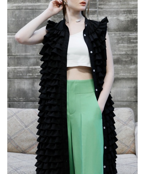 Katrin TOKYO シャツワンピース whip frill shirt onepiece : ZOZOTOWN Yahoo!店 - 通販 - Yahoo!ショッピング