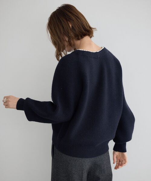 YECCA VECCA（イェッカヴェッカ） ニット セーター パールネックニット