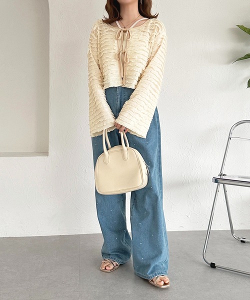 apres jour パンツ デニム ジーンズ ハイウエストラインストーンデニムパンツ「ZOZOTOWN限定アイテム」 レディース ...