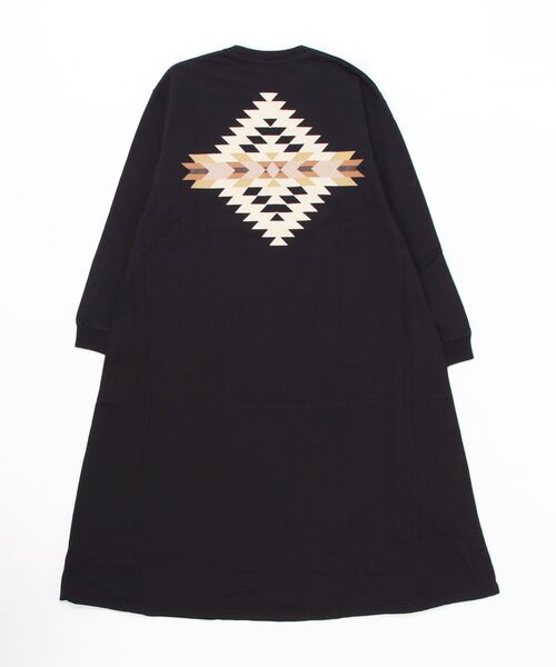 Yahoo!オークション - 「PENDLETON」 長袖ワンピース FREE ブラック レ...