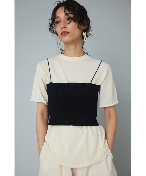 tシャツ Tシャツ Layered knit tops :73470164:ZOZOTOWN Yahoo!店 - 通販 - Yahoo!ショッピング