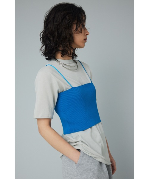 HeRIN.CYE tシャツ Layered knit tops (レイヤード ニット トップス) レディース : ZOZOTOWN ...