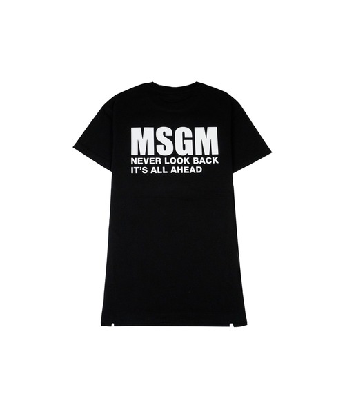 MSGM KIDS ワンピース NEVER LOOK BACK ステートメントロゴ Tシャツワンピース キッズ 子供服 女の子 : ZOZOTOWN Yahoo!店 - 通販 - Yahoo ...