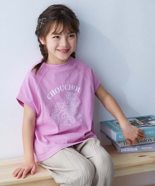 devirock（デビロック） tシャツ 綿100％ デビラボ ガールズ フレンチラグラン プリント半袖Tシャツ キッズ 子供服 女の子 : ZOZOTOWN Yahoo!店 - 通販 ...