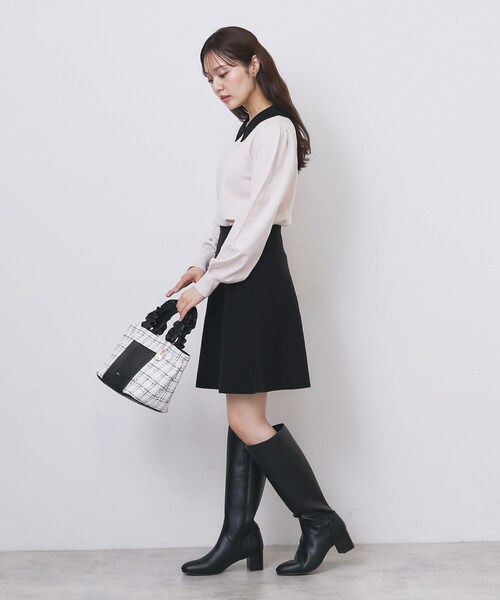 インデックス（index）/フェイクレザーロングブーツ index（インデックス） ブーツ フェイクレザーロングブーツ レディース