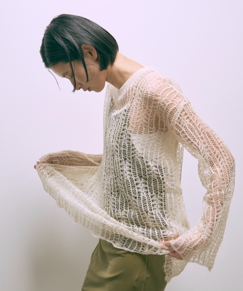 EN NEUME ニット セーター Mohair Blend Sheer Knit Tunic レディース : ZOZOTOWN Yahoo!店 - 通販 - Yahoo!ショッピング