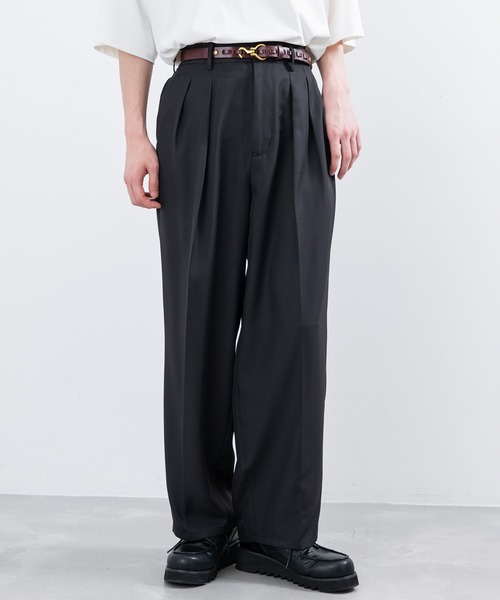 Yahoo!オークション - 「JUNRED」 スラックス L ブラック メンズ