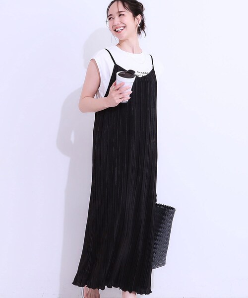 Cutie Blonde ワンピース 「S-LL」大人の楽ちんスタイルに プリーツキャミワンピース : ZOZOTOWN Yahoo!店 - 通販 - Yahoo!ショッピング