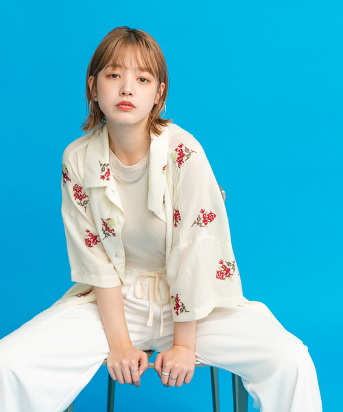 Yahoo!オークション - 「KBF」 半袖シャツ ONE アイボリー レディース