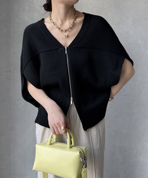 DouDou（ドゥドゥ） ニットベスト FREE ブラック レディース : ZOZOTOWN Yahoo!店 - 通販 - Yahoo!ショッピング