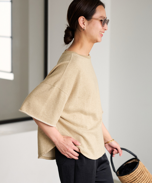 FRAMeWORK tシャツ ミニ裏毛ハーフスリーブラウンドTee レディース : ZOZOTOWN Yahoo!店 - 通販 - Yahoo!ショッピング