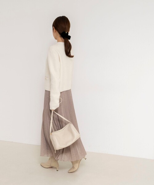 NOLLEY'S（ノーリーズ） スカート ウォッシャブルラメカットドビー