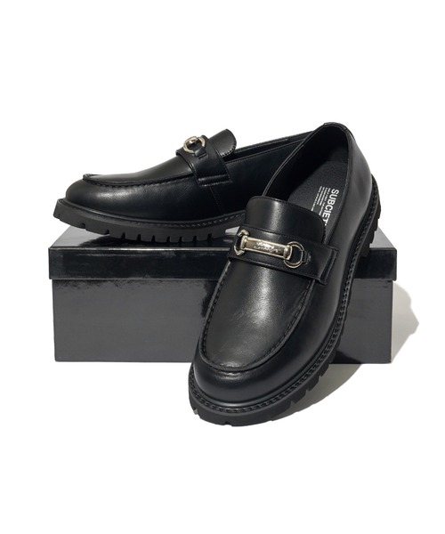Subciety（サブサエティ） ローファー Metal plate loafers メンズ