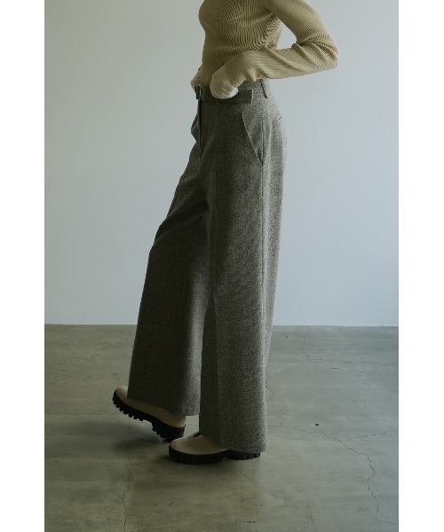 パンツ CLANE/クラネ/BELTED WIDE PANTS :79247170:ZOZOTOWN Yahoo!店 - 通販 - Yahoo!ショッピング