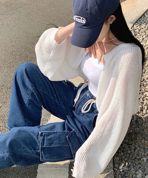 BEIDELLI カーディガン 「BELLIDE MADE」 ルーズフィットサマーボレロカーディガン レディース : ZOZOTOWN Yahoo!店 - 通販 - Yahoo!ショッピング