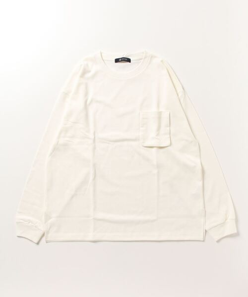 Yahoo!オークション - 「NANO universe」 長袖Tシャツ L ホワイト メン...