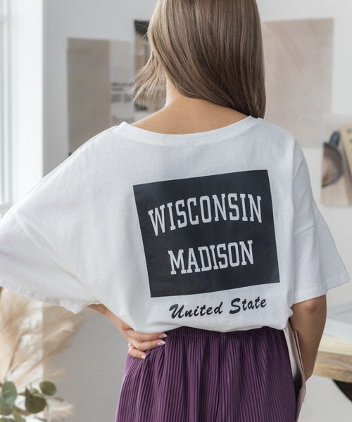 COCOMOMO tシャツ ロゴTシャツ バックプリント オーバーサイズ 綿100％ コットンTシャツ レディース : ZOZOTOWN Yahoo!店 - 通販 - Yahoo!ショッピング