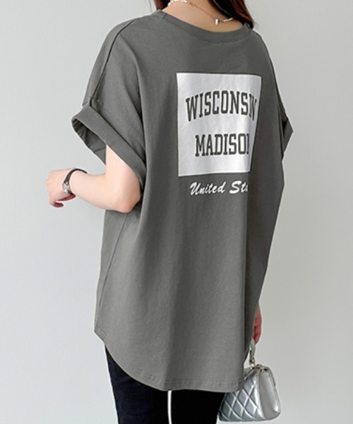 COCOMOMO tシャツ ロゴTシャツ バックプリント オーバーサイズ 綿100％ コットンTシャツ レディース : ZOZOTOWN Yahoo!店 - 通販 - Yahoo!ショッピング