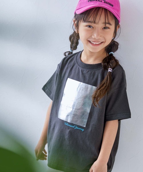 devirock（デビロック） tシャツ 綿100％ デビラボ×「きらっとメタリック」 ガールズ BOXシルエット プリント半袖Tシャツ キッズ 子供服 女の子 : ZOZOTOWN ...