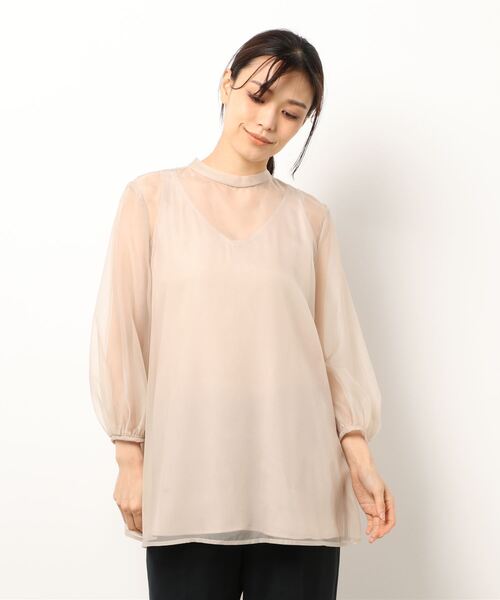 Ameri 「AMERI」 7分袖チュニック FREE ベージュ レディース : ZOZOTOWN Yahoo!店 - 通販 - Yahoo!ショッピング