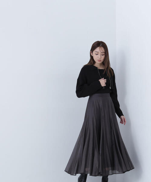 NATURAL BEAUTY BASIC 「NATURAL BASIC」 フレアスカート MEDIUM チャコールグレー レディース : ZOZOTOWN Yahoo!店 - 通販 ...
