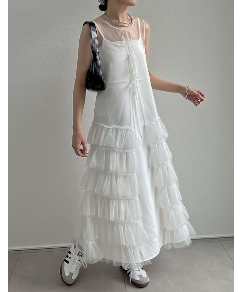 Re:EDIT 「Re:EDIT」 ノースリーブワンピース MEDIUM ホワイト レディース : ZOZOTOWN Yahoo!店 - 通販 - Yahoo!ショッピング