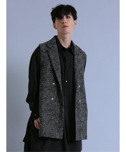 semantic design 「semantic design」 ベスト LARGE グレー メンズ : ZOZOTOWN Yahoo!店 - 通販 - Yahoo!ショッピング