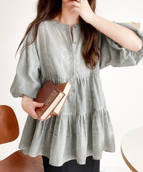 classicalelf 「classicalelf」 半袖チュニック X-LARGE グレー レディース : ZOZOTOWN Yahoo!店 - 通販 - Yahoo!ショッピング