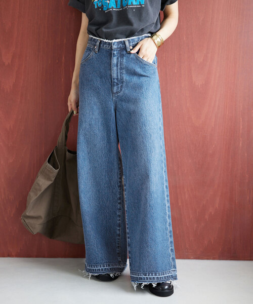 SLOBE IENA 「SLOBE IENA」 加工デニムパンツ 38 ブルー レディース : ZOZOTOWN Yahoo!店 - 通販 - Yahoo!ショッピング