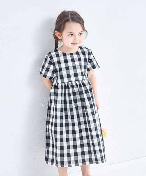 Yahoo!オークション - 「pairmanon」 「KIDS」半袖ワンピース 150 ダー...