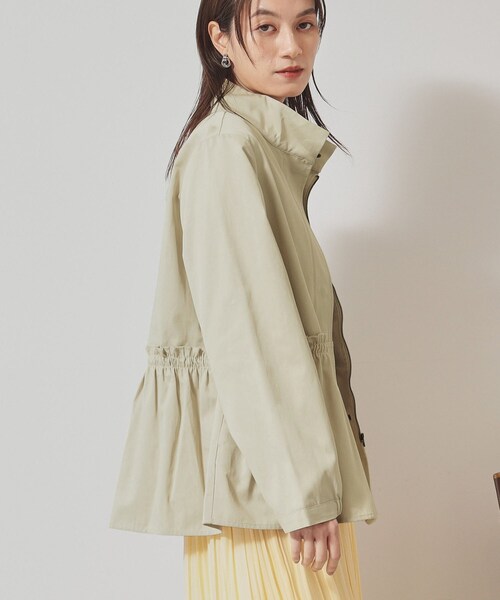 SunaUna コート アウター 「裾ティアード／S〜L」スタンド衿スプリングコート レディース : ZOZOTOWN Yahoo!店 - 通販 - Yahoo!ショッピング