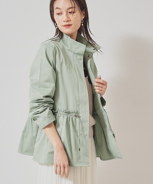 SunaUna コート アウター 「裾ティアード／S〜L」スタンド衿スプリングコート レディース : ZOZOTOWN Yahoo!店 - 通販 - Yahoo!ショッピング