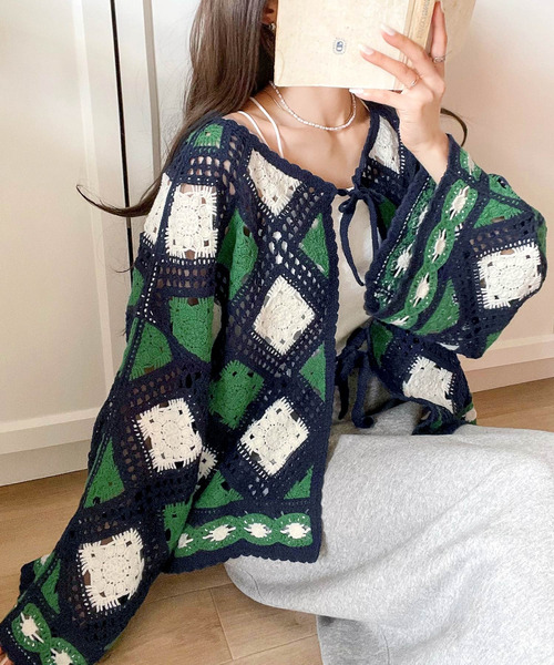 classicalelf 「classicalelf」 ニットカーディガン LARGE グリーン レディース : ZOZOTOWN Yahoo!店 - 通販 - Yahoo!ショッピング