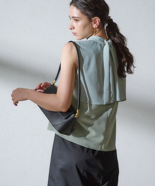 Andemiu ブラウス シャツ イソザイフリルブラウスノースリーブ136221 レディース : ZOZOTOWN Yahoo!店 - 通販 ...