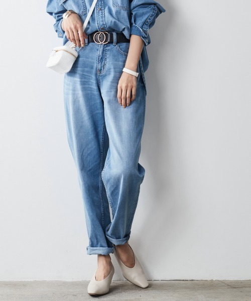 CHIC STYLE 「CHIC STYLE」 「SMILELAND」加工デニムパンツ L ブルー レディース : ZOZOTOWN Yahoo!店 - 通販 - Yahoo!ショッピング