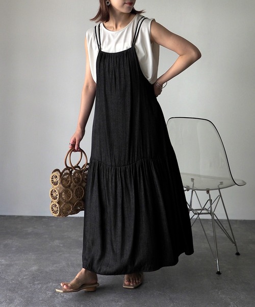 Riberry 「Riberry」 キャミソールワンピース MEDIUM ブラック レディース : ZOZOTOWN Yahoo!店 - 通販 ...