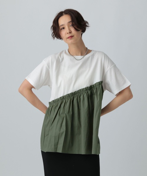 LEPSIM tシャツ 布帛コンビピグメントT 574392 レディース : ZOZOTOWN Yahoo!店 - 通販 - Yahoo!ショッピング