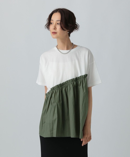 LEPSIM tシャツ 布帛コンビピグメントT 574392 レディース : ZOZOTOWN Yahoo!店 - 通販 - Yahoo!ショッピング