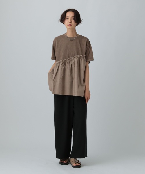LEPSIM tシャツ 布帛コンビピグメントT 574392 レディース : ZOZOTOWN Yahoo!店 - 通販 - Yahoo!ショッピング